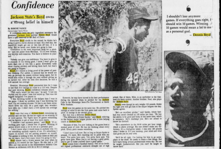 SWAC History: Iconic pitcher Dennis 'Oil Can' Boyd kept hitters off ...